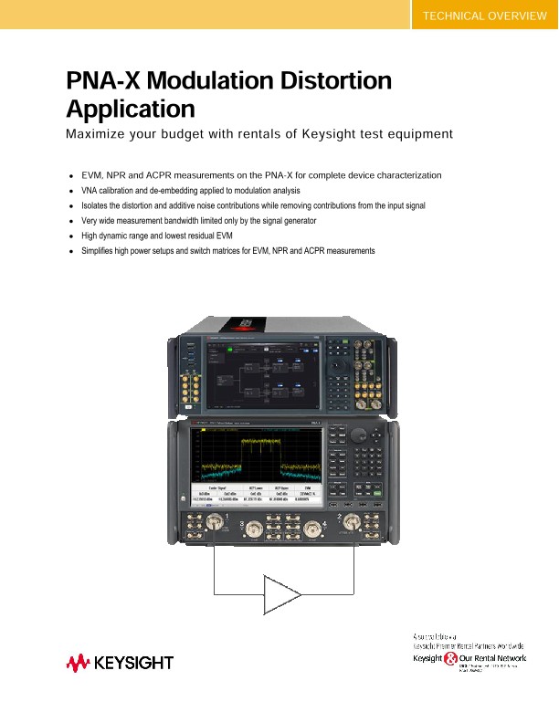 PNA-X Modulation Distortion Application PDF Asset Page | Keysight